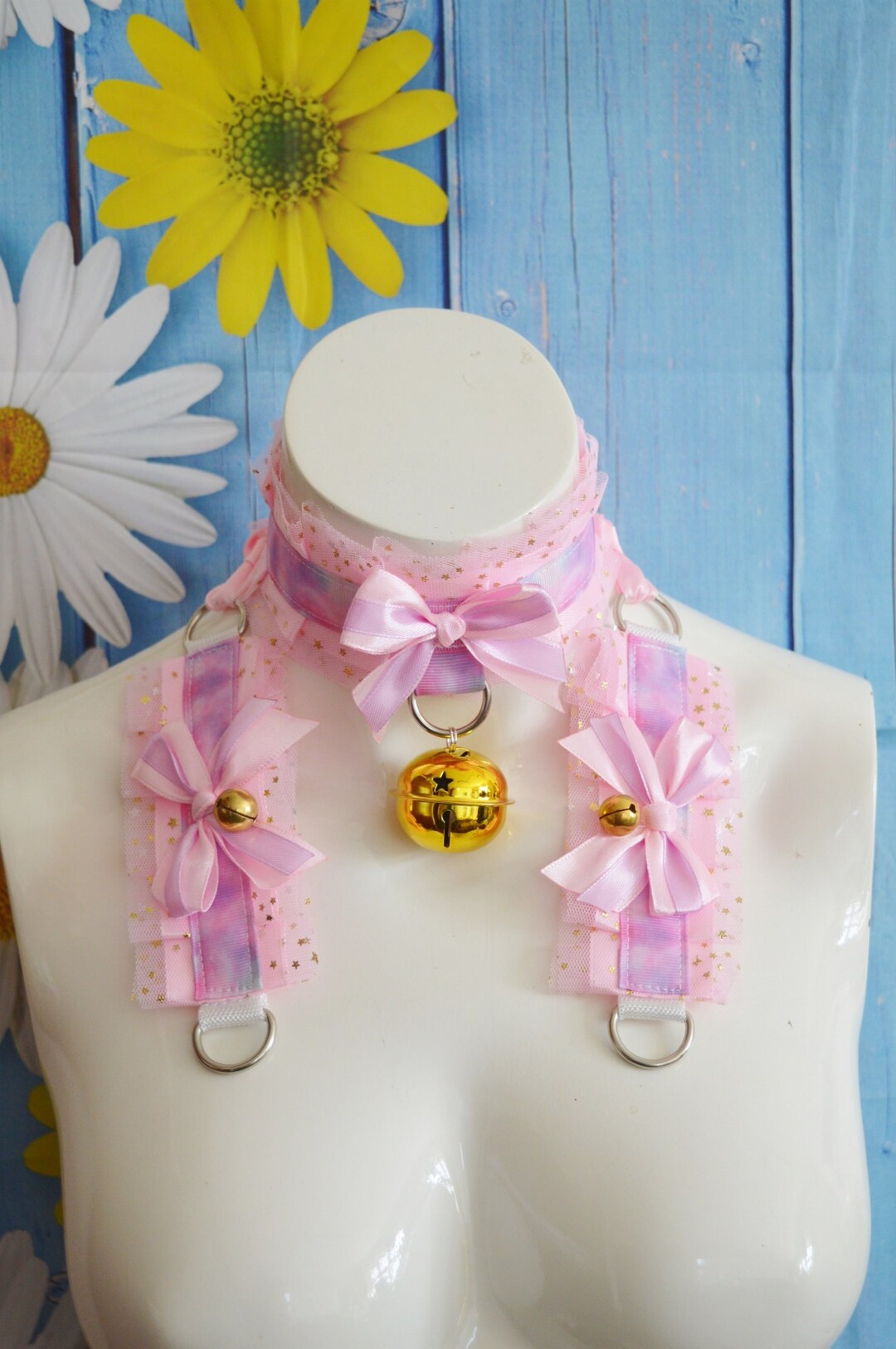 Premade Kitten Play Collar and Cuffs Sweet Bateilla Ddlg Cgl Cute Neko ...