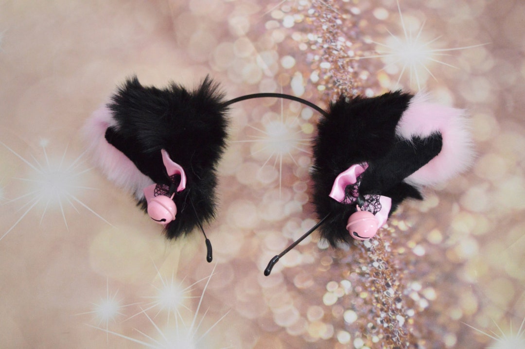 Mto - Kitten Play Headbabd Cat Ears W/ Bows - Kawaii Neko Lolita ...