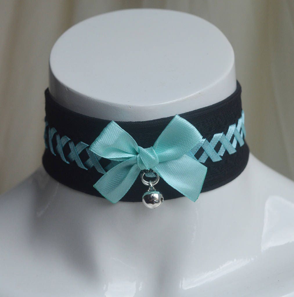 Made to Order Kitten play collar cyber kitty black and | Etsy