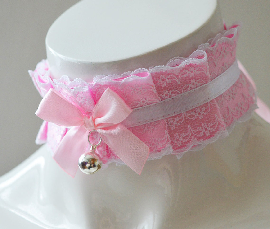 Made to Order Kitten Play Collar Candy Floss Pleated | Etsy