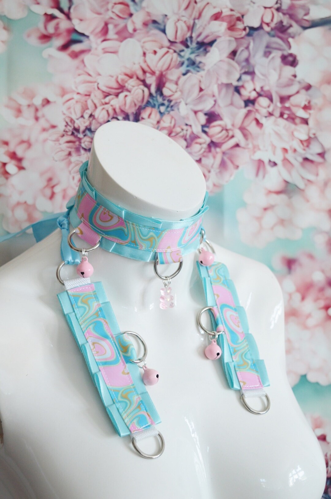 Premade Kitten Play Collar and Cuffs - Phialyra - Pet Ddlg Kink Cgl ...