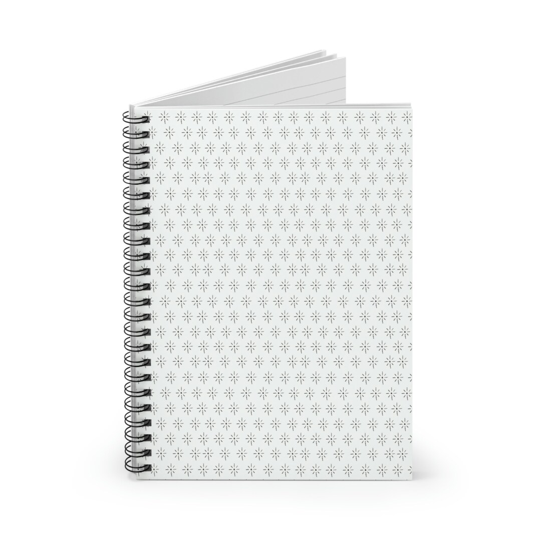 Modern Sprites Stars Print 6x8 Spiral Notebook - Ruled Line - Etsy