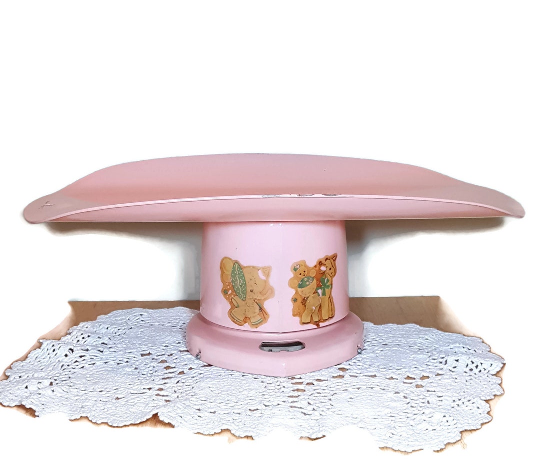 Mid Century Baby Scales, Newborn Photo Prop, Pink Nursery Decor, Baby ...