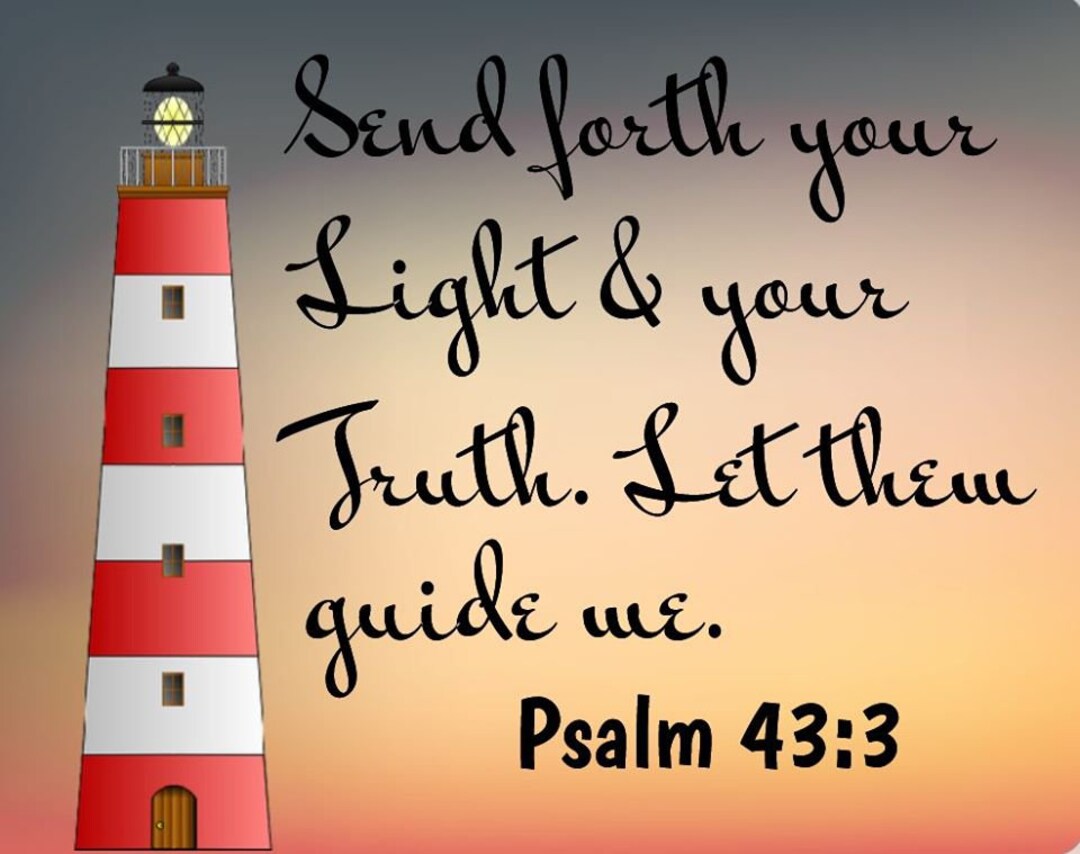 Psalm 43:3 Scripture Sign Guide Me Sign Wreath Signs Craft - Etsy
