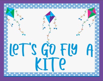 Lets Go Fly a Kite - Etsy