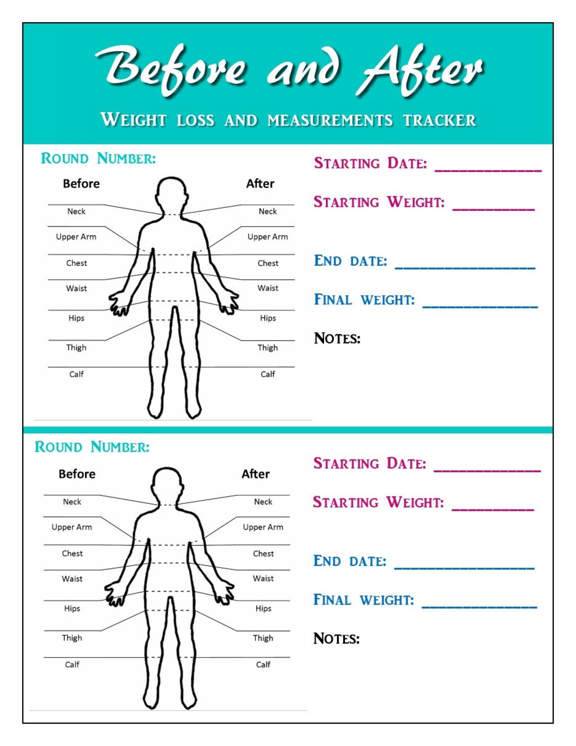 1500-1799 Calorie Planner for Portion Control Diet: 5 Page PDF ...