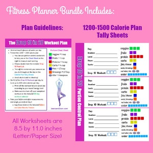 The Drop 10 Workout Plan Bundle: Including Guidelines, Portion Control ...