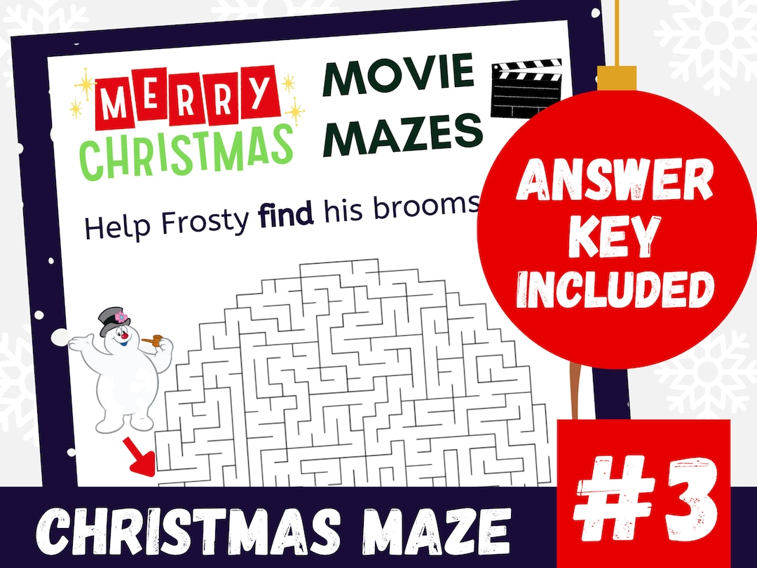 Frosty the Snowman Maze Game | Christmas Games for Children, Kids ...