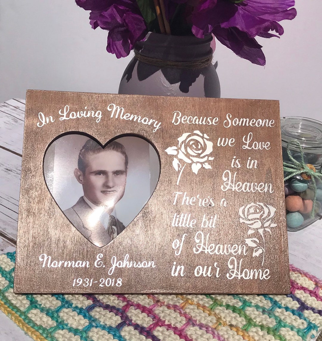 Heaven in Our Home Frame Memorial Personalized Picture Frame Gift in ...