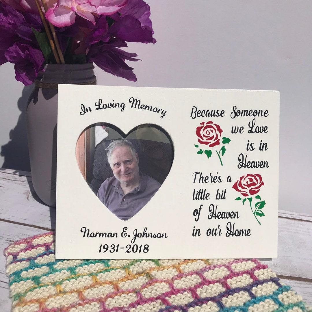 Heaven in Our Home Frame Memorial Personalized Picture Frame Gift in ...