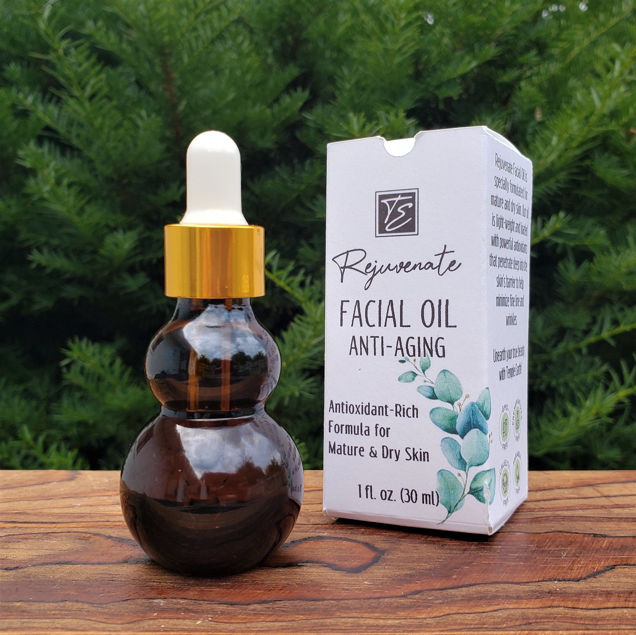 Rejuvenate Facial Oil - Antioxidant Formula for Mature & Dry Skin (1 fl ...