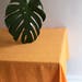 Orange Linen Table Cloth, Sunny Linen Tablecloth Rectangle, Tablecloth ...