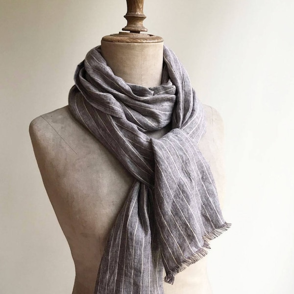 Grey Scarf - Etsy