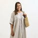 Oversized Linen Dress "rebecca", Plus Size Dress,long Linen Dress ...