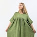 Oversized Linen Dress "rebecca", Plus Size Dress,long Linen Dress ...