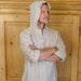 Mens Tunic 'scott', Hooded Tunic Men, Mens Kaftan, Linen Kaftan, Men ...