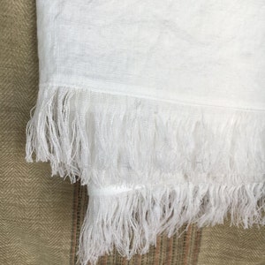 White Linen Throw, Light Blanket, Light Throw, Natural Blanket, Daybed ...
