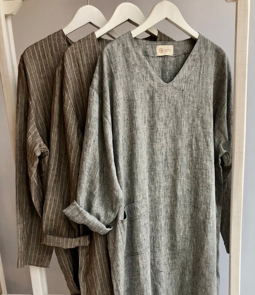 Mens Linen Kaftan 'michael', Robe Linen, Mens Linen Kaftan, Plus Size ...