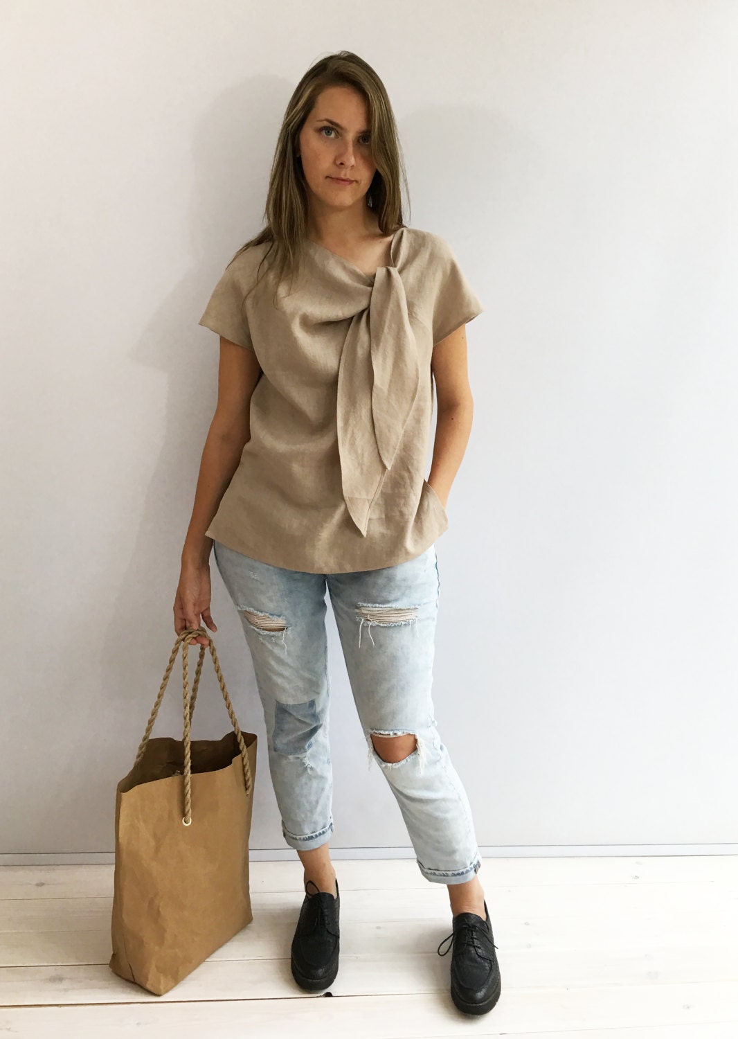 Light Linen Top Elegant Womens Top Linen Blouse Linen Shirt - Etsy Canada