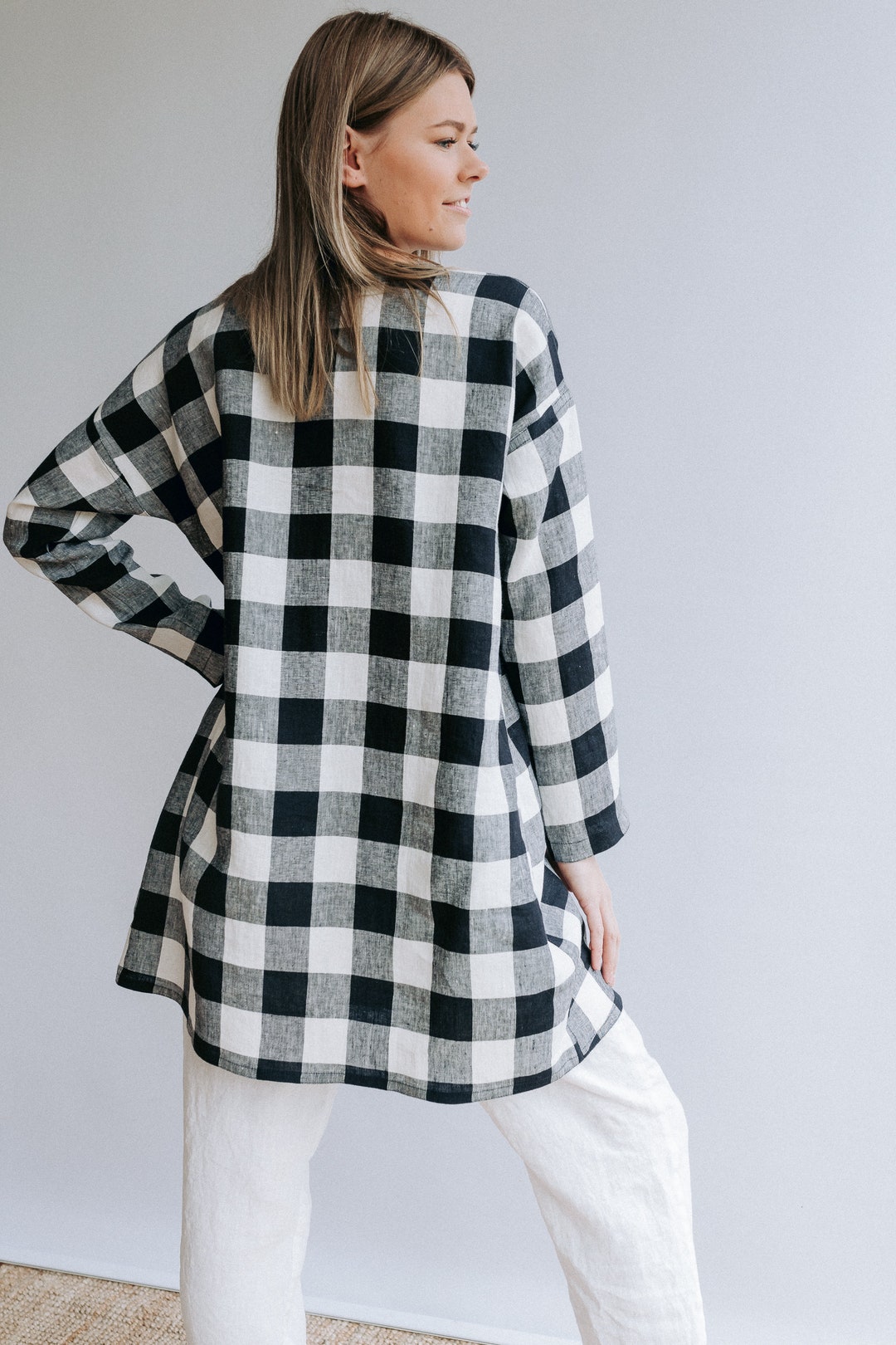 Linen Tunic, Linen Tunic Dress, Plus Size Tunic, Oversized Tunic ...