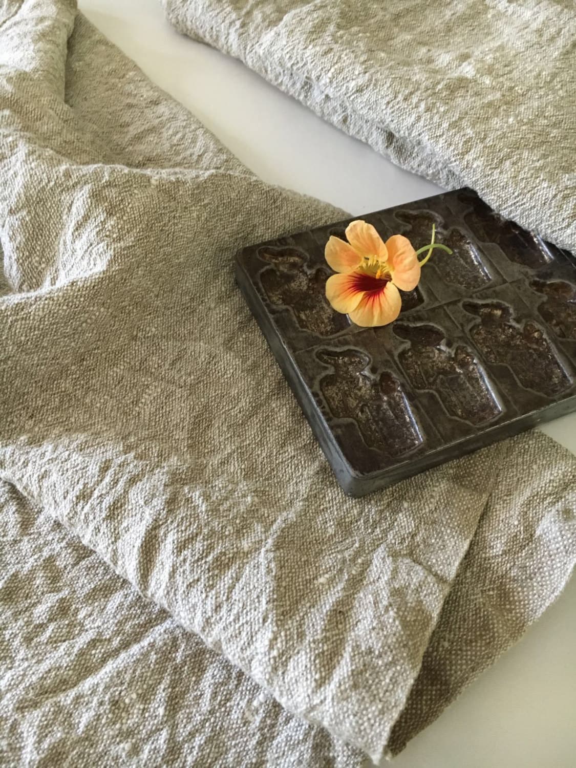 Four Rustic Towels, Set of Four Heavy Duty Linen Towels, Kitchen Towels ...