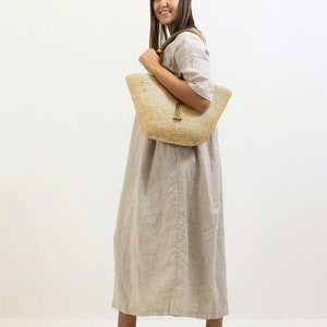 Oversized Linen Dress "rebecca", Plus Size Dress,long Linen Dress ...