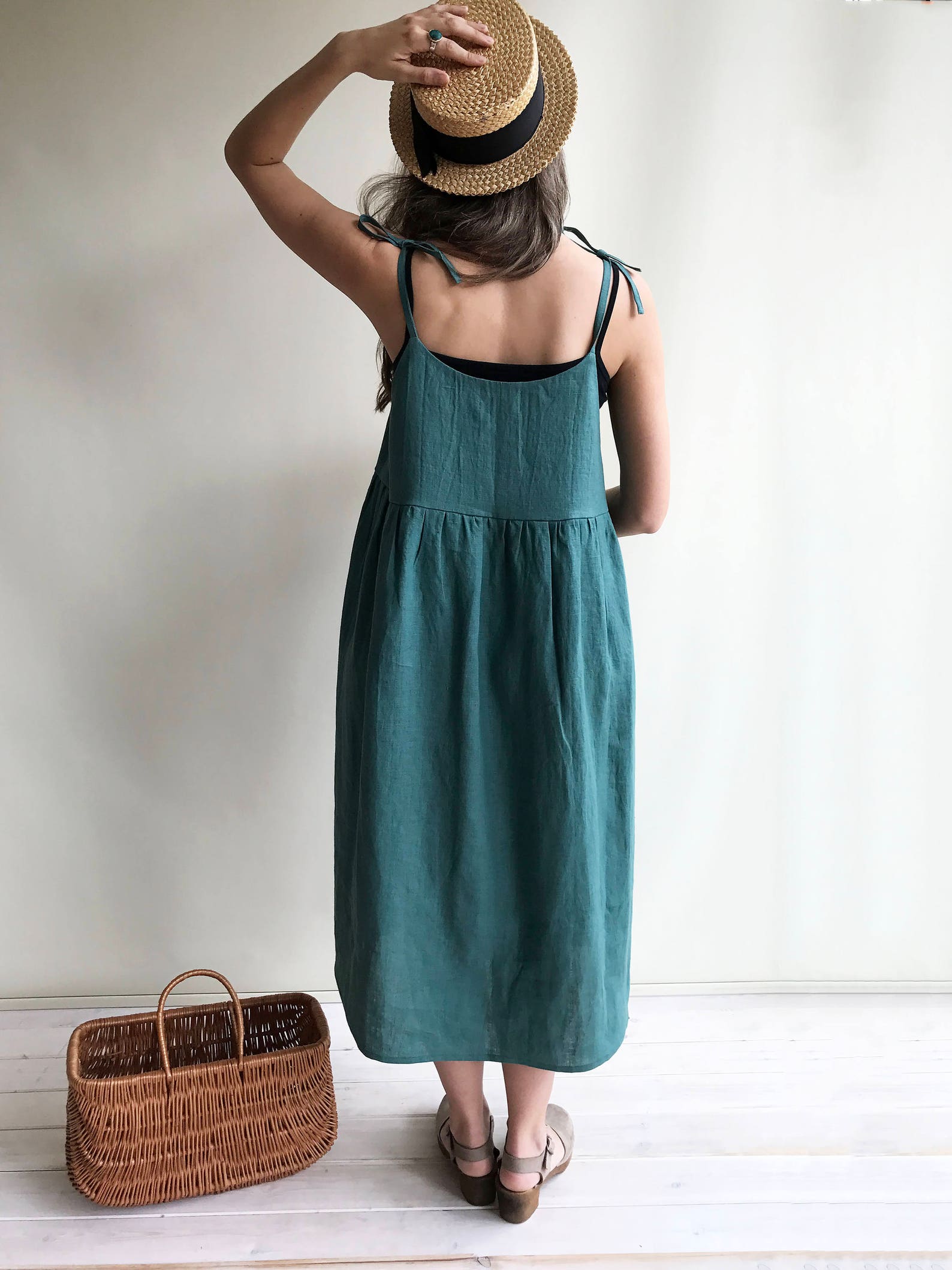Linen Sundress Linen Strap Dress Womens Sundress Linen - Etsy