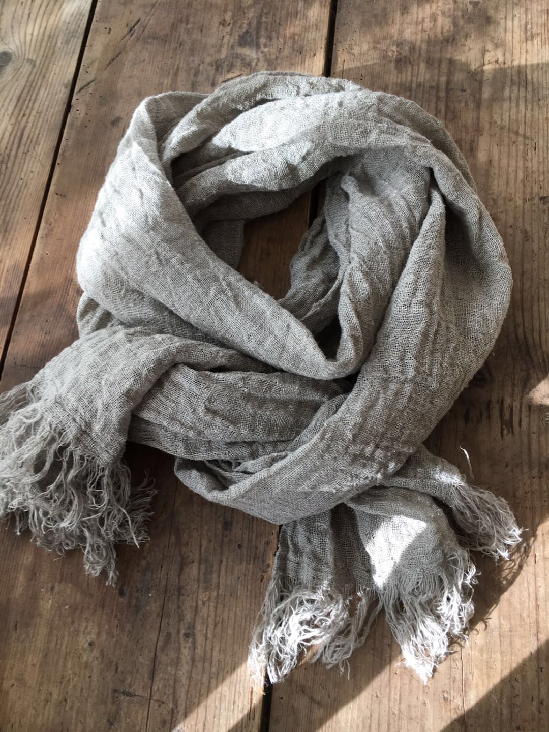 Linen Scarf, Rustic Shawl, Linen Shawl, Extra Long Scarf, Pure Linen ...