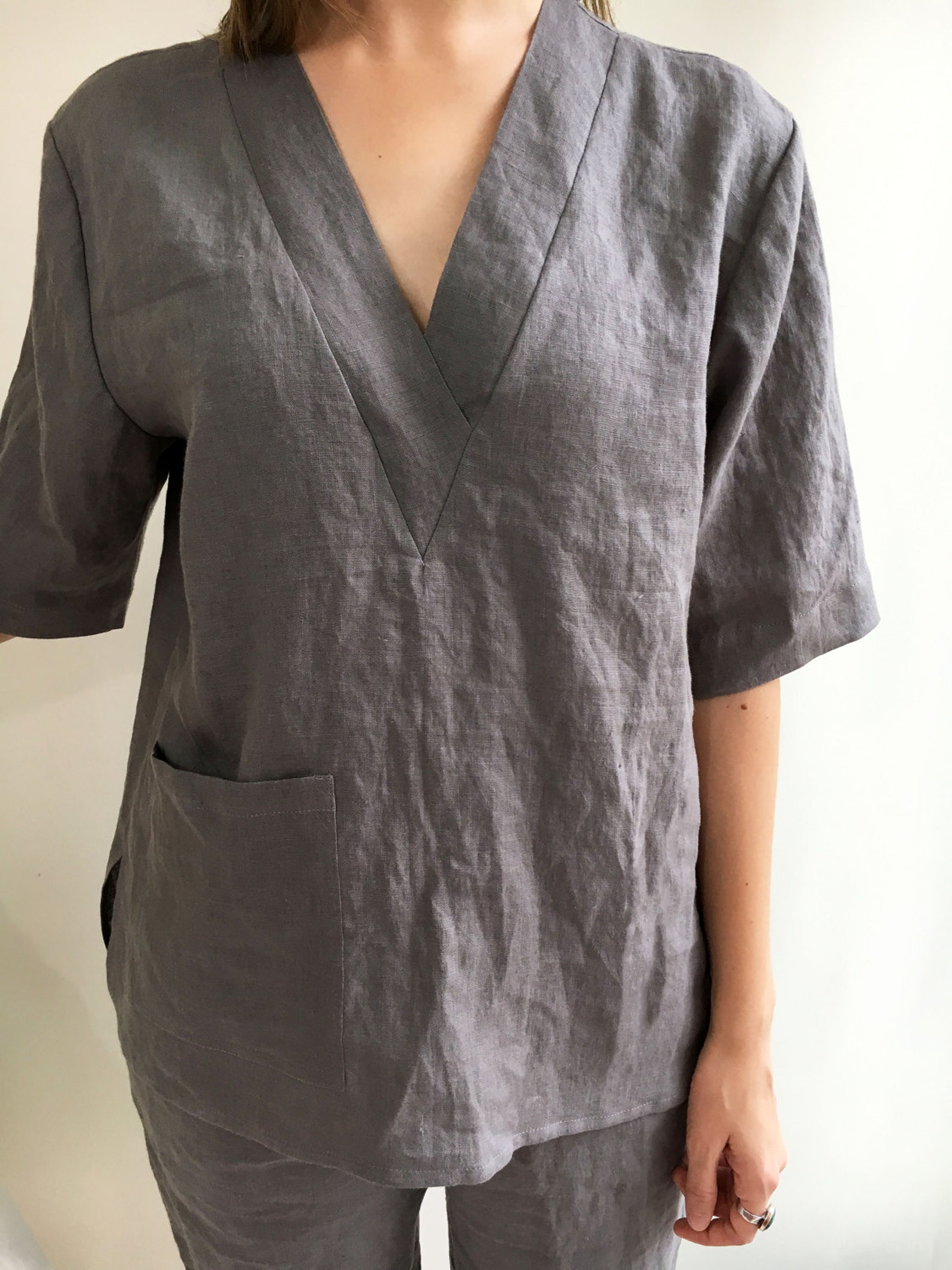 Womens Pajamas, Linen Sleepwear, Linen Pajama Set, Pyjama Linen, Linen ...