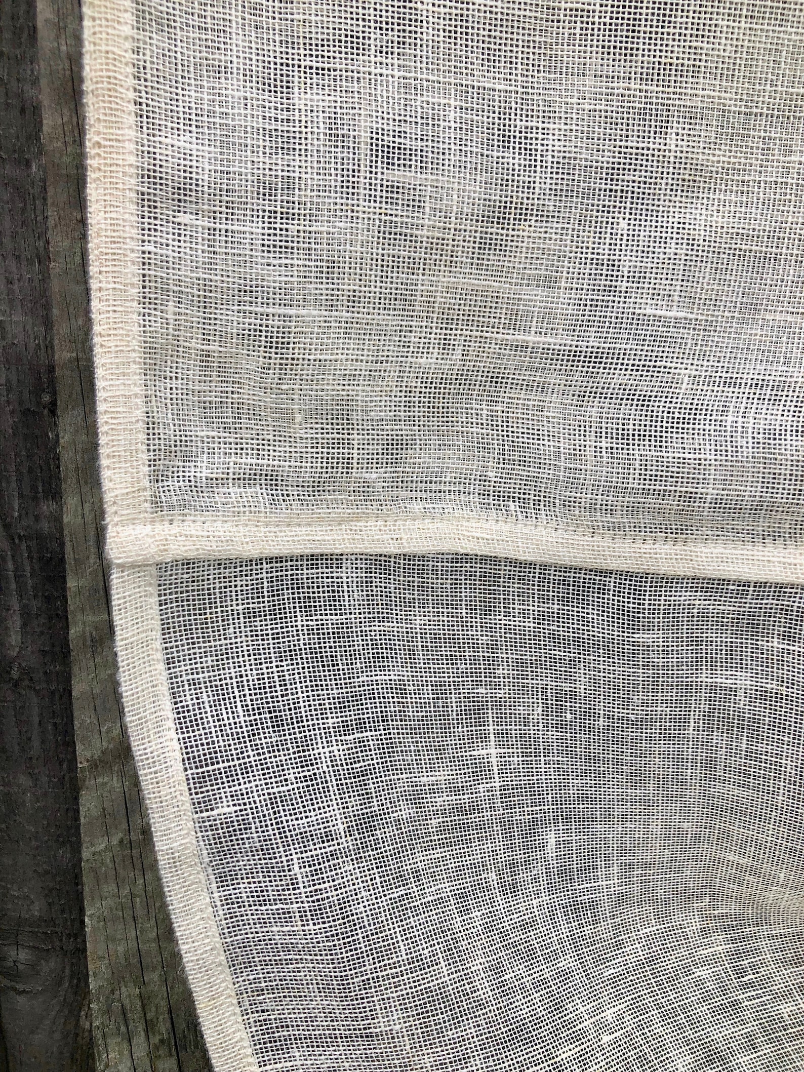 Gauze Linen Blind, Window Curtains, off White Sheer Curtains, Linen ...