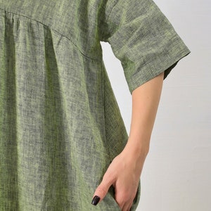 Oversized Linen Dress "rebecca", Plus Size Dress,long Linen Dress ...