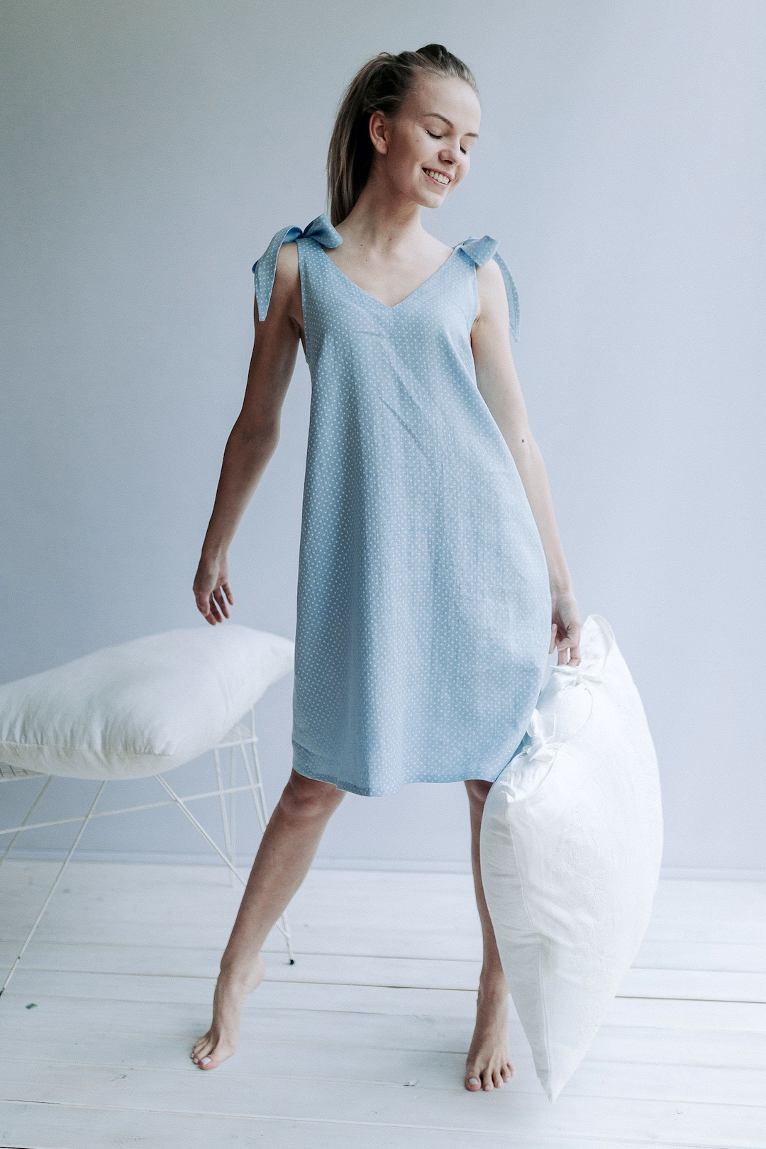 Nightgown for Women, Womens Nightgown, Linen Sleepwear, Linen Pyjama ...