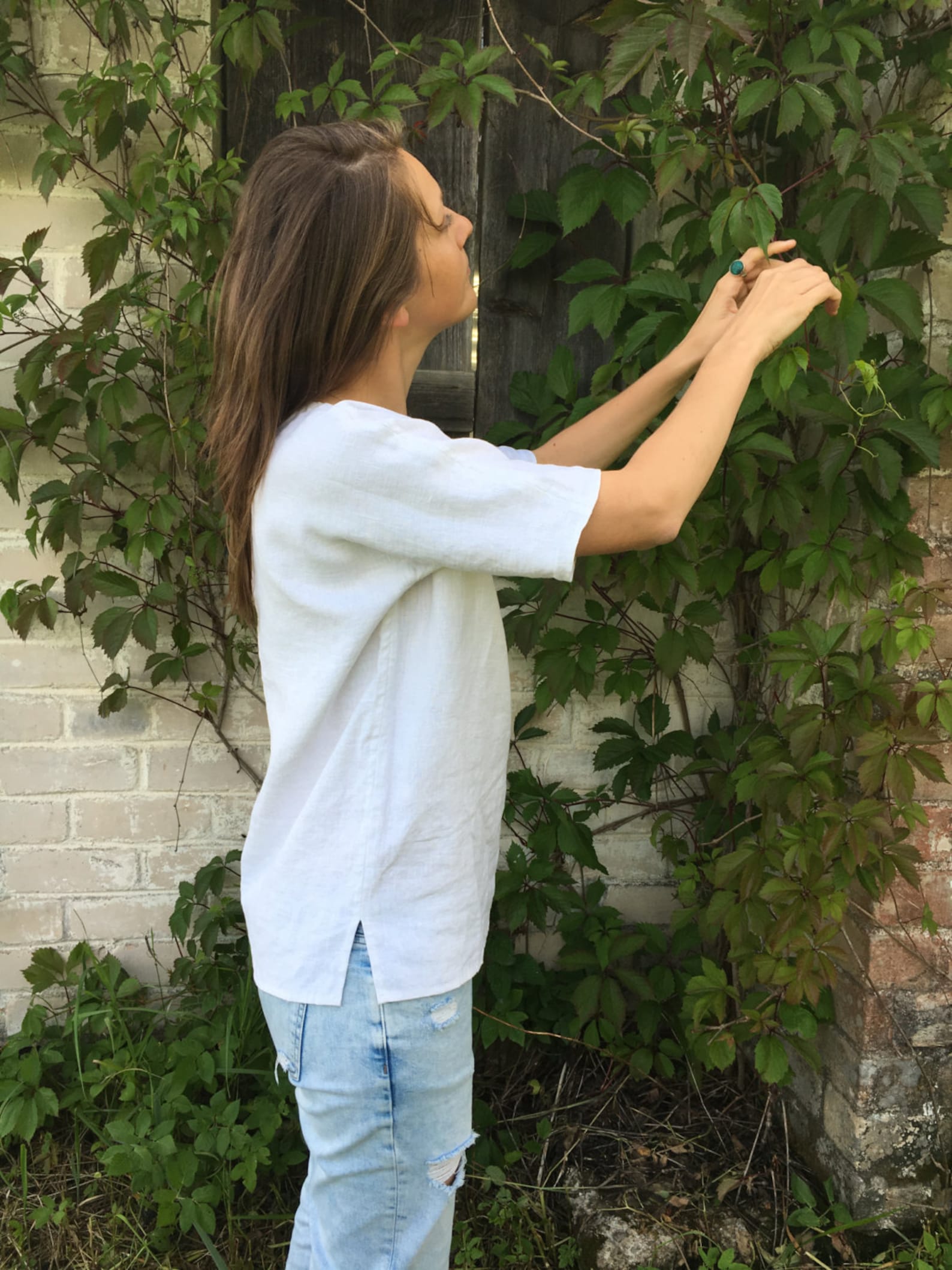 Linen Top Women Linen T-shirt Linen Shirt Women Linen Top | Etsy