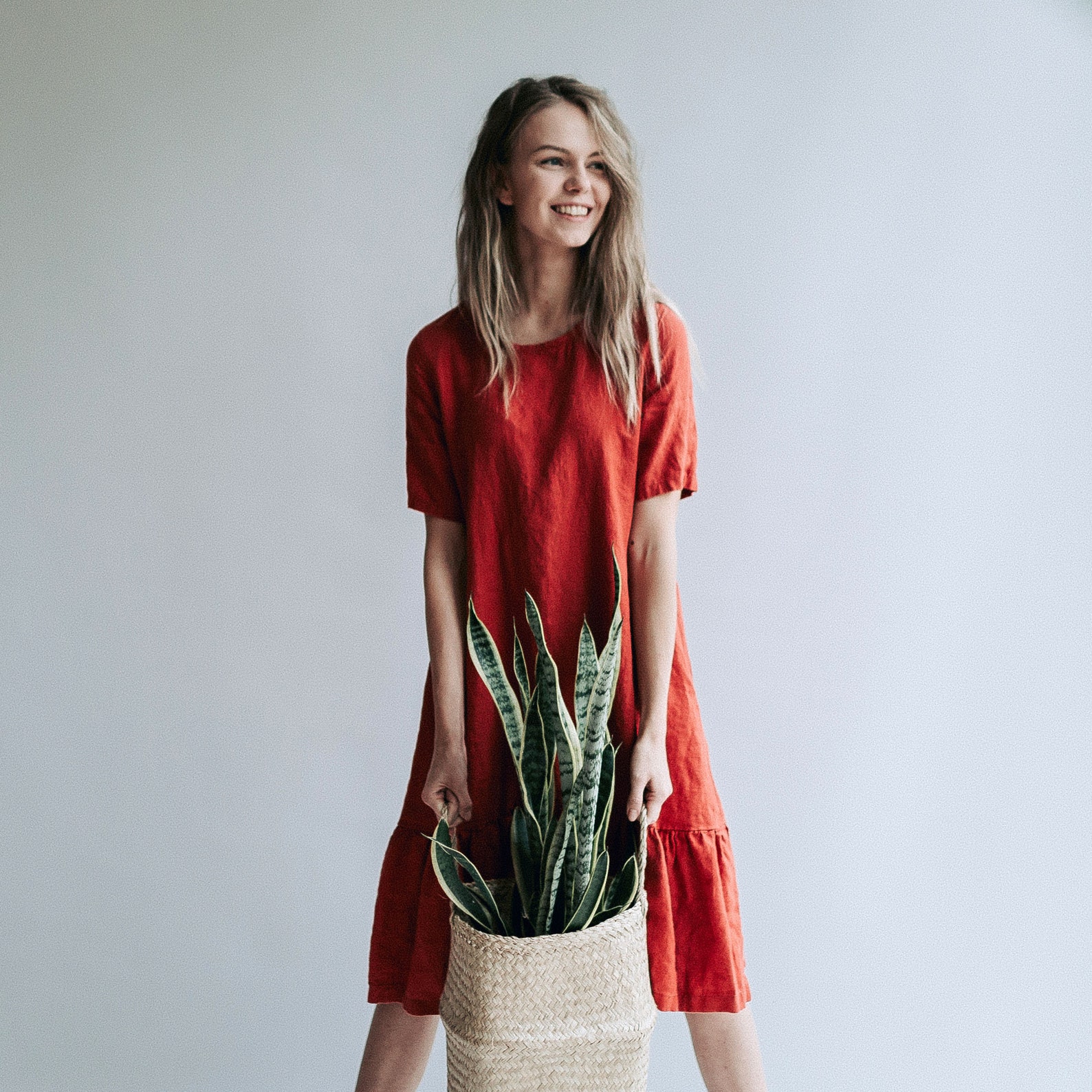 Drop Waist Dress 'juliana' A Line Dress From Linen - Etsy