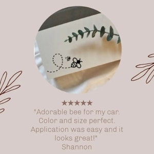 Buzzing Bees Car Decal Sticker, Bumblebee Honeybee Decal, Save the Bees ...