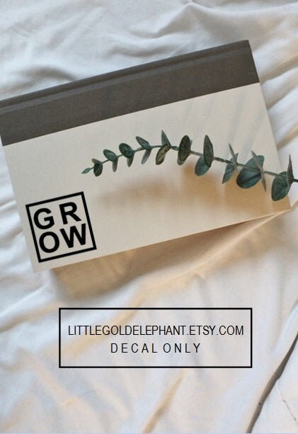 Grow Decalplant Vinyl Decalgarden Decal Stickerplant Car - Etsy