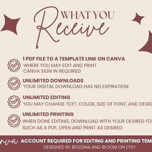 Reading Log Digital Download Canva Template Spring Floral Reading ...