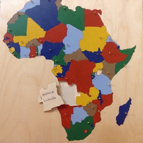 World Map Puzzle Naming the Countries and Their Geographical - Etsy ...