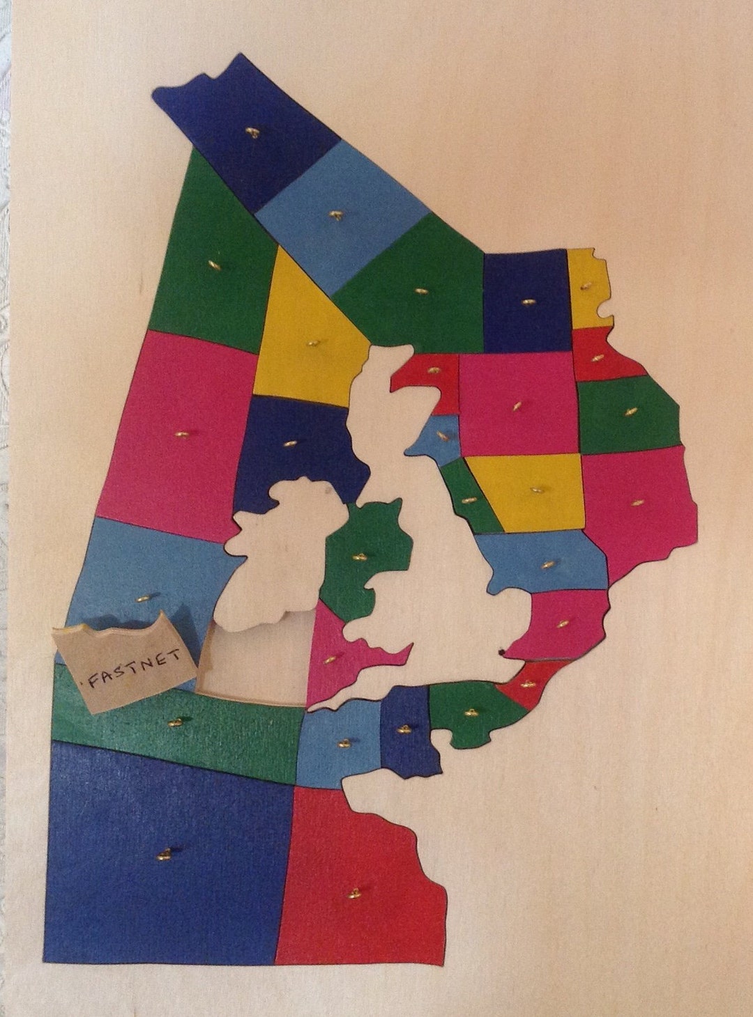 Shipping Forecast Areas Around British Isles: Wooden Puzzle Map - Etsy
