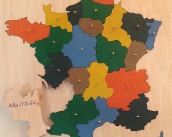 Regions of Italy: Wooden Puzzle Map - Etsy