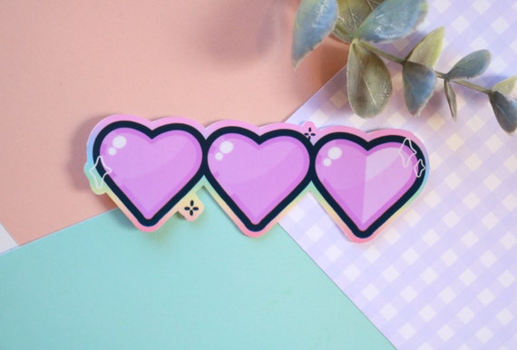 Goth Heart Meter Heart Life Sticker Kawaii Stickers Cute - Etsy