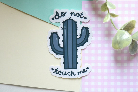 Do Not Touch Me Kawaii Stickers Cute Stickers Pastel Goth - Etsy