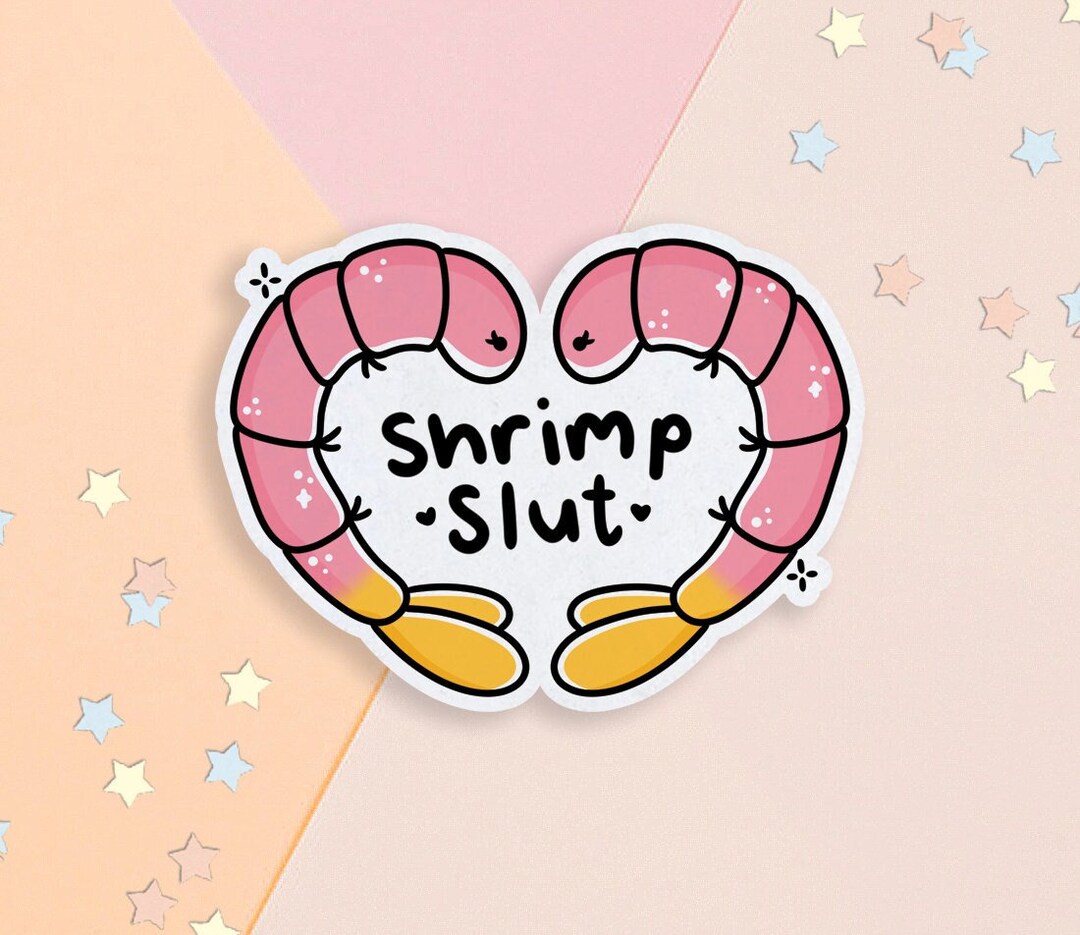 Shrimp Slvt V2 Kawaii Shrimp Sticker, Meme Sticker, Kawaii Sticker, Y2k ...