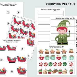 Christmas Busy Book for Toddlers, Winter Printable Quiet Book ...