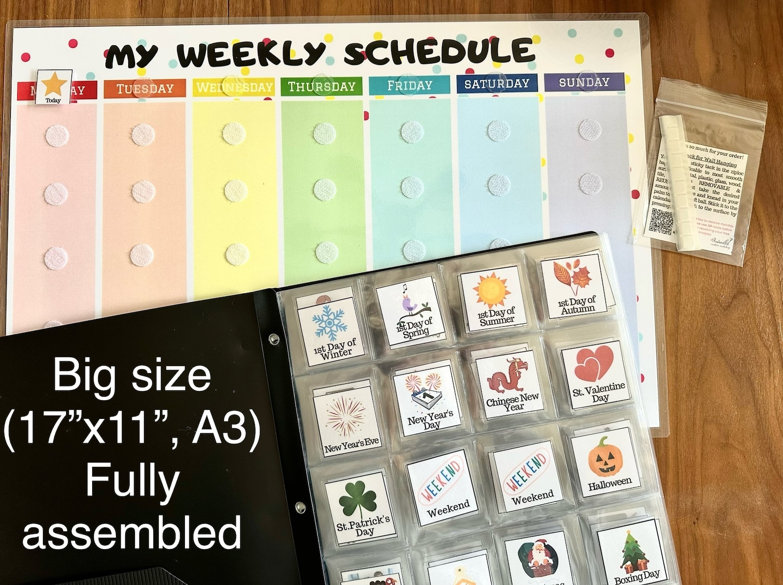 Kids Weekly Planner, Custom Weekly Kids Calendar, Visual Schedule for ...