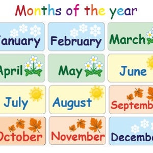 Kids Calendar With Weather and Emotion Chart as a Montessori Materials ...