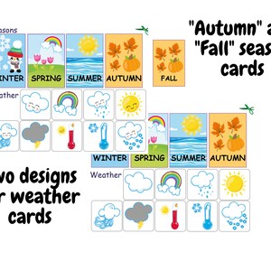 Kids Calendar and Weather Chart as a Montessori Materials or Classroom ...