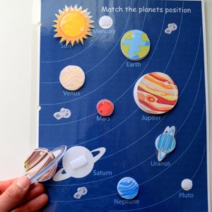 Space Busy Book, Solar System Cut and Glue Activity Book, Printable ...