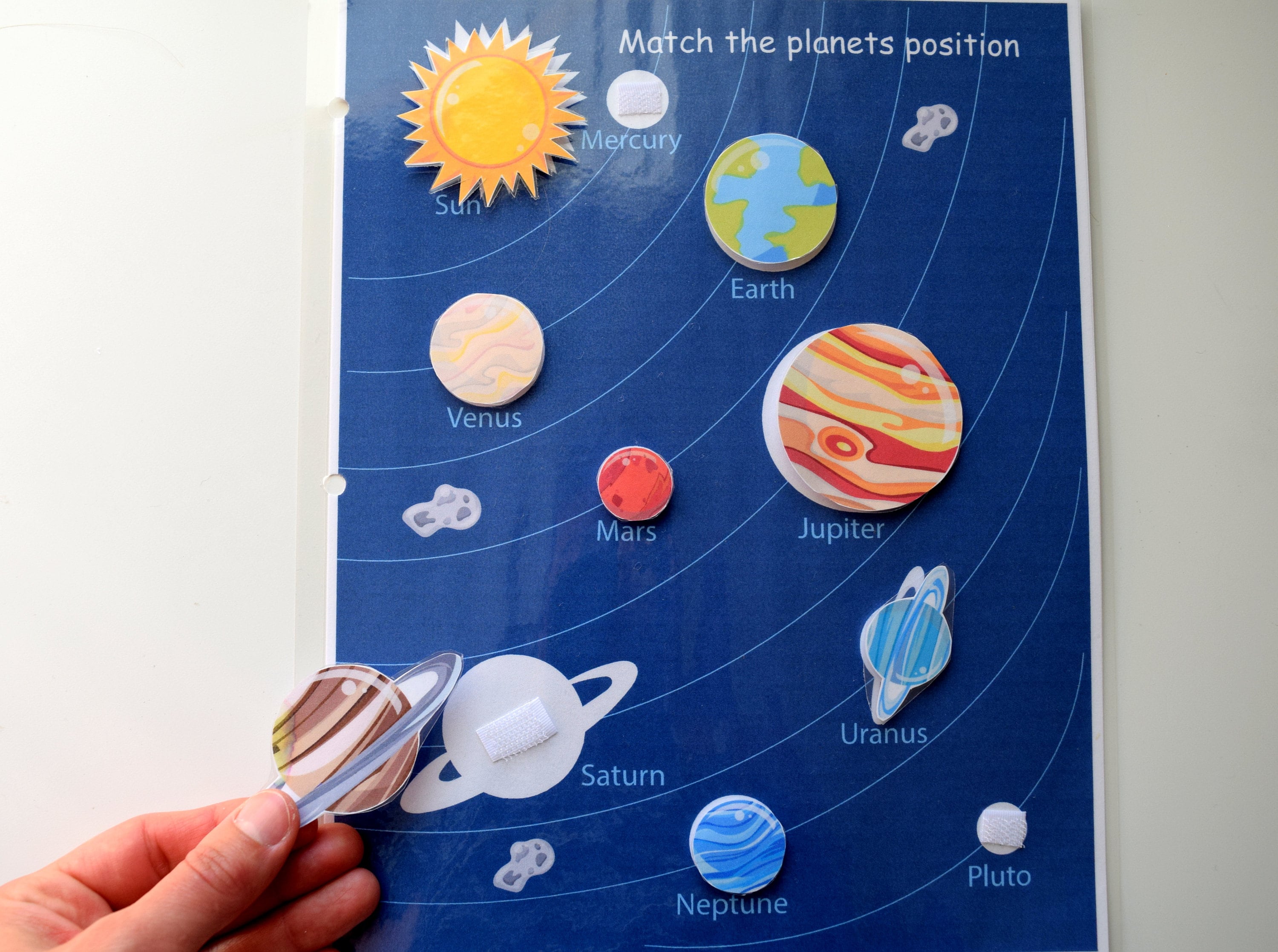 Space Busy Book, Solar System Cut and Glue Activity Book, Printable ...