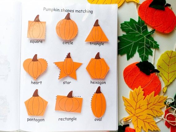 Pumpkin Busy Book Page Fall Busy Binder for Toddlers - Etsy